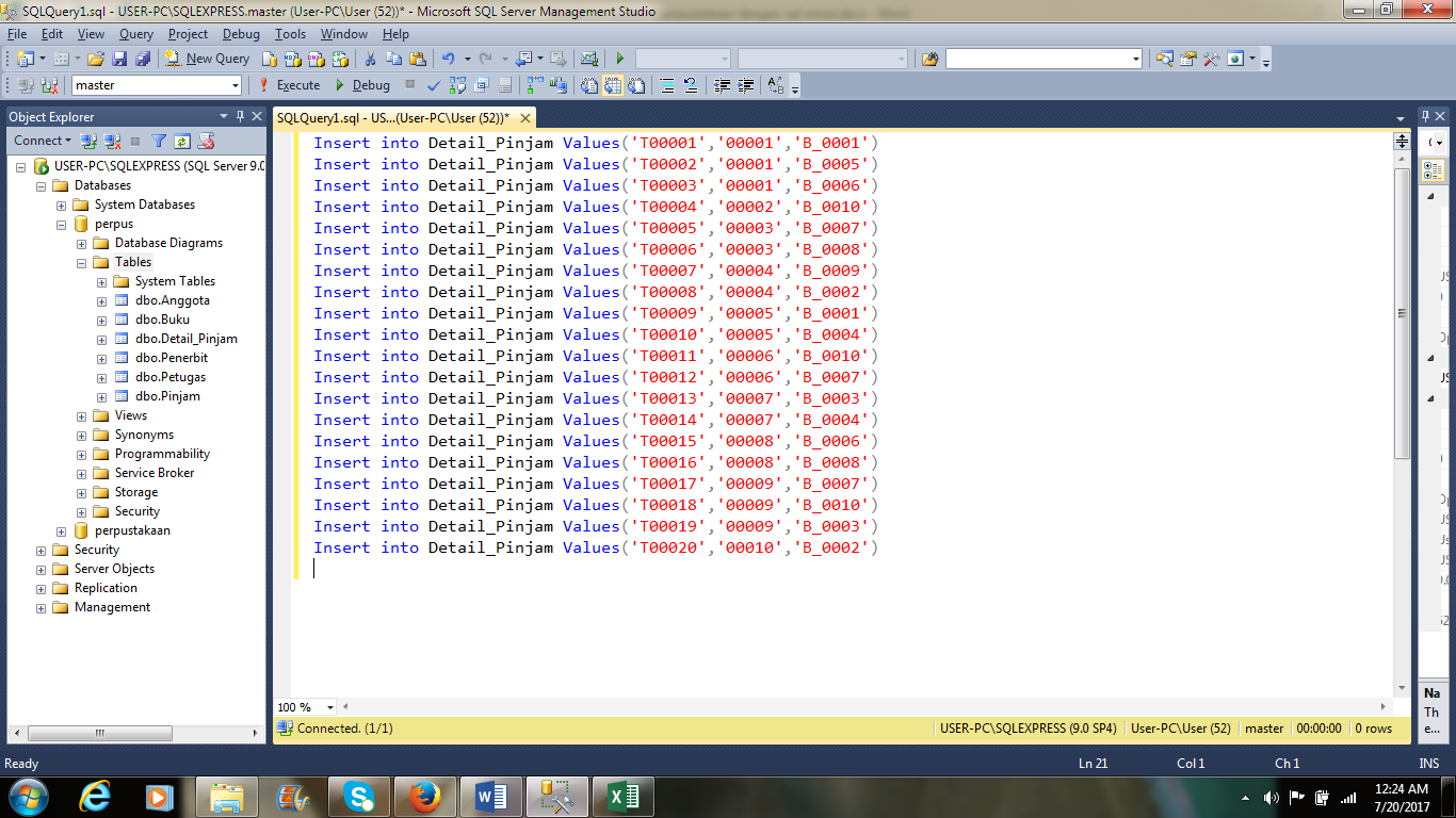 Deddy Laumakut Blog: Membuat database dengan SQL Server