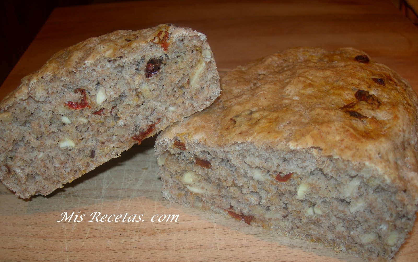 MIS RECETAS. COM: Pan integral con frutos secos