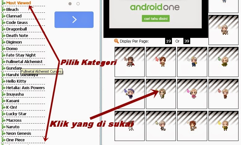 CARA MENGUBAH MODEL CURSOR MEJADI UNIK Dan MENARIK Pada BLOG | Bunga's Blog