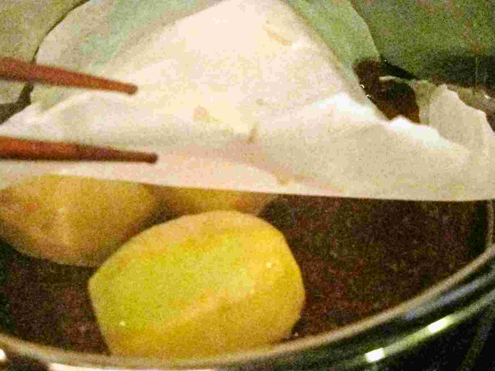 Recipes for Tom: Satoimo to ika no nimono / baby taro root with calamari