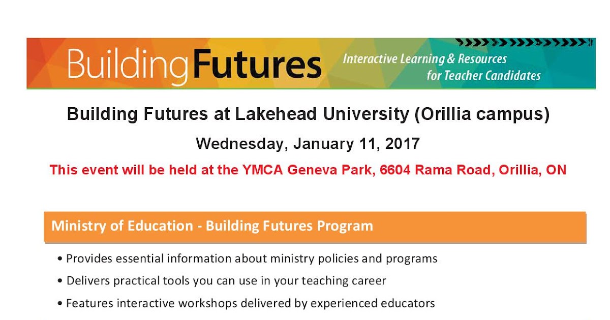 "Everything Education" Your B.Ed Program Blog @ Lakehead University: PLEASE READ! Annual ...