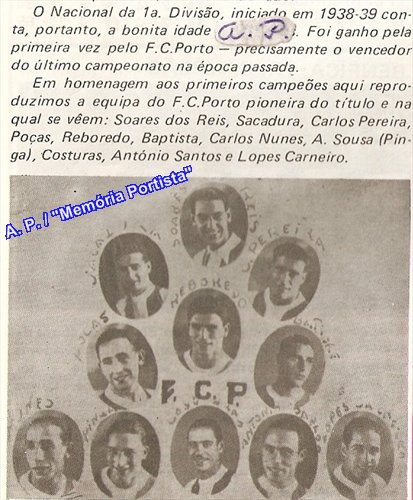 Memória Portista: Memórias históricas do F C Porto, a propósito de ...