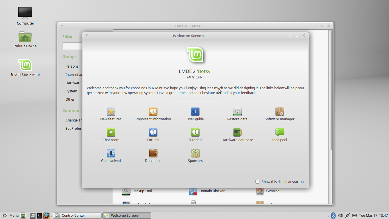 LMDE (Linux Mint Debian Edition) “Betsy” - обзор ~ UlyssesD Blog's