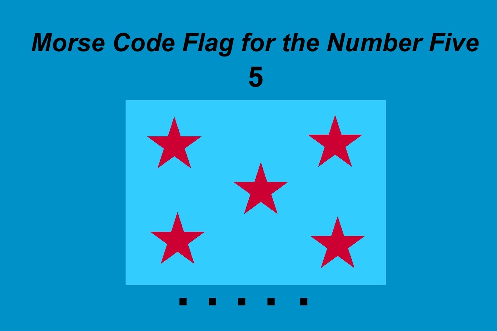 The Voice of Vexillology, Flags & Heraldry: Morse Code Flag for Five: 5