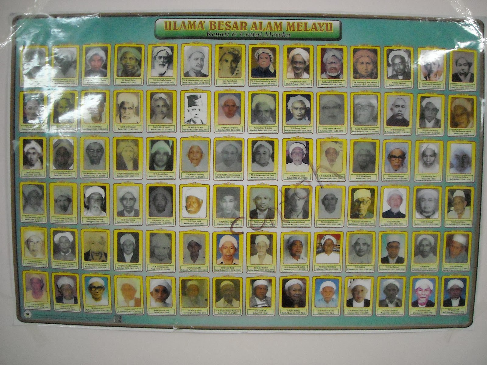 Generasi Remaja Cemerlang: Poster Ulama' Besar Alam Melayu