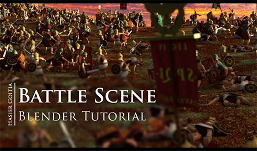 Stereopixol: How to create a Battle Scene in Blender with Particles