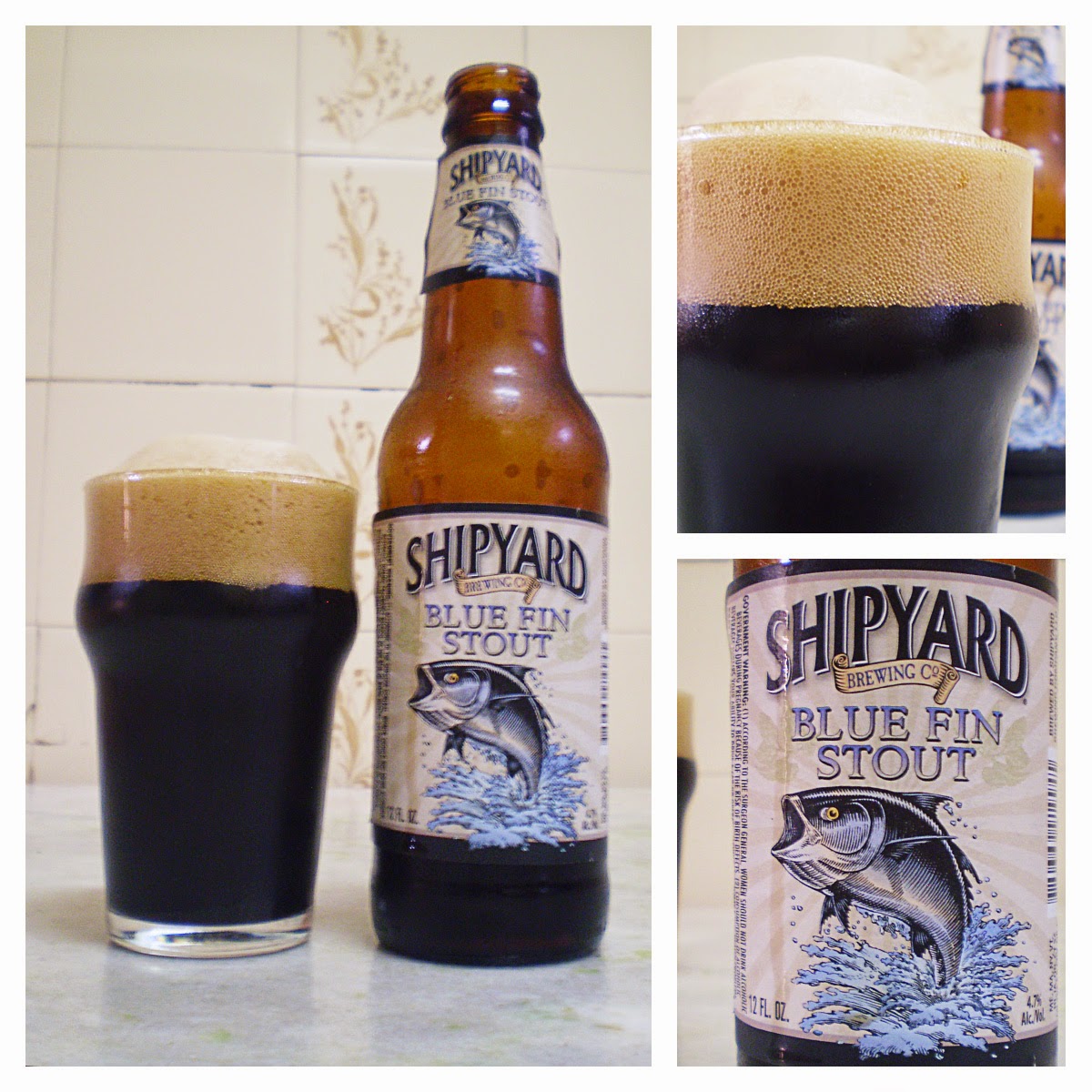 Rock'n Hops: Blue Fin Stout, Shipyard Brewing Co. - Portland, USA