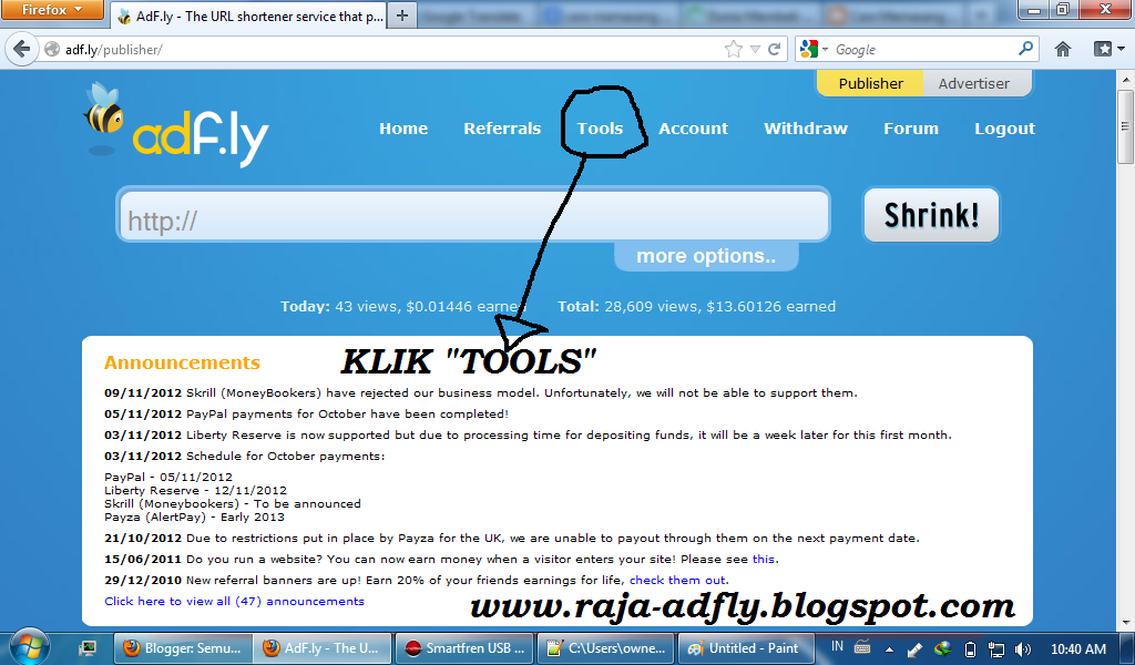 Semua Tentang ADF.LY - Dapatkan Uang: Cara Pasang Website Entry Script ...