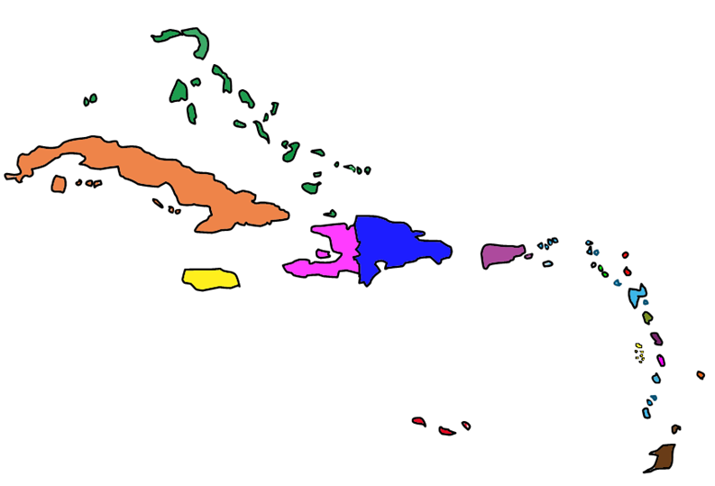 Mapa america insular - Imagui