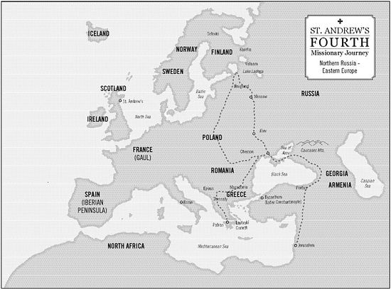 The life and missionary journeys of The Holy Apostle Andrew the First ...