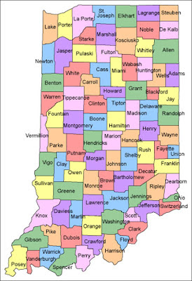 Online Maps: Indiana County Map