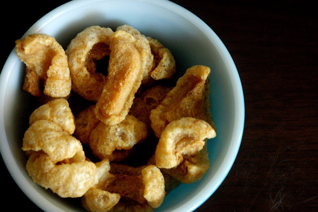 DUDE FOR FOOD: Chicharon, a cold bottle of Sparkling Apple Juice, and ...