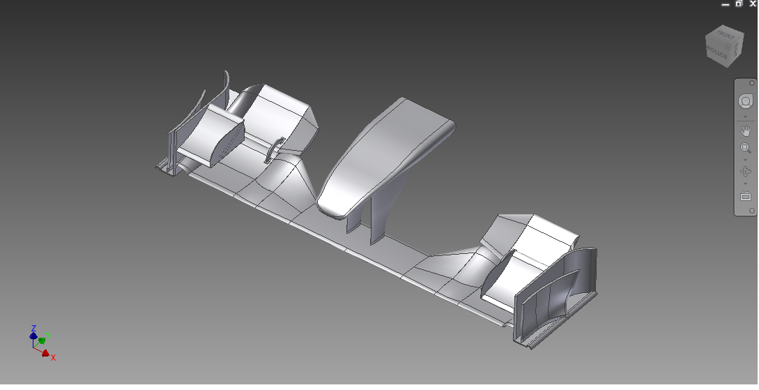 My CAD & CFD blog: Autodesk Inventor F1 frontwing