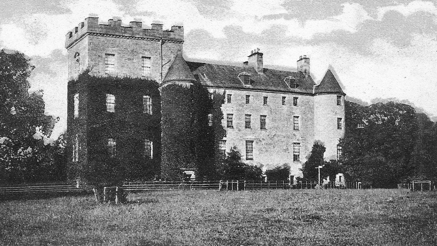 Tour Scotland: Old Photograph Nisbet Castle Scotland