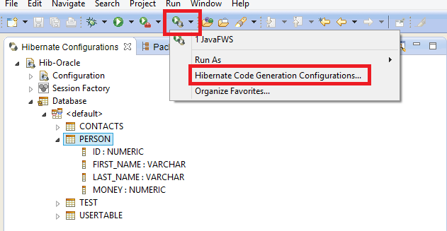 How To Generate Hbmhibernate Mapping Files And Pojo Model Classes In Eclipse Java Frameworks