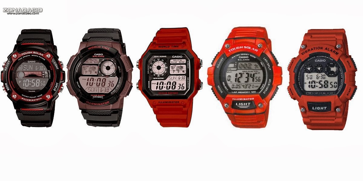 Zona Casio: De cromados, dorados, cobrizos y negros
