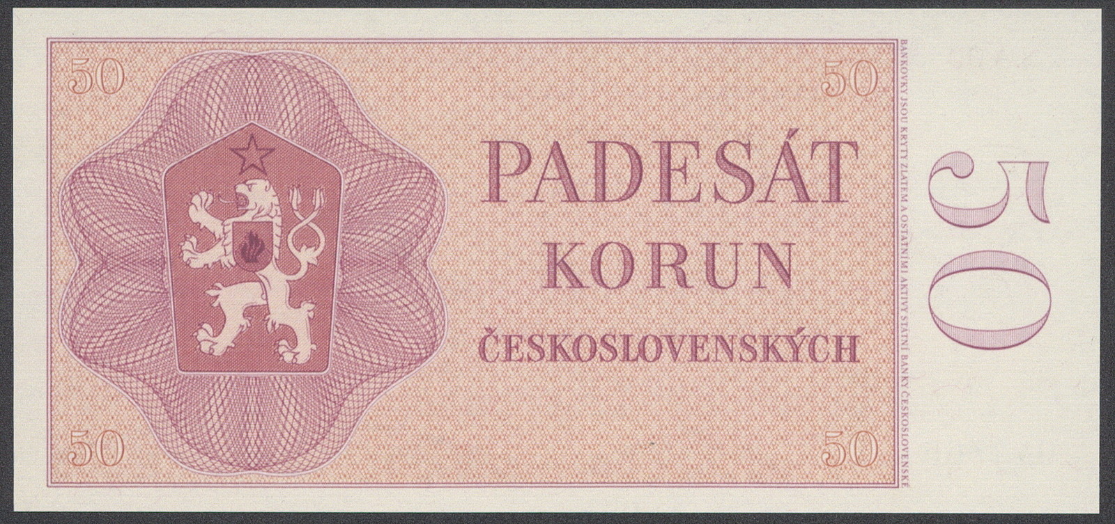 Czechoslovakia banknotes 50 Czech Korun banknote of 1962|World ...