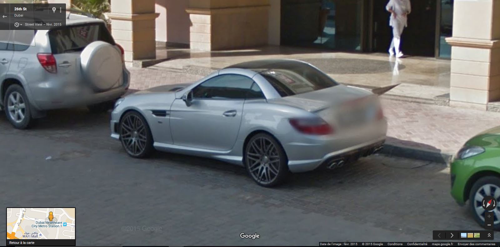 Street View Supercars: Mercedes-Benz SLK 63 AMG R172 Brabus in Dubai