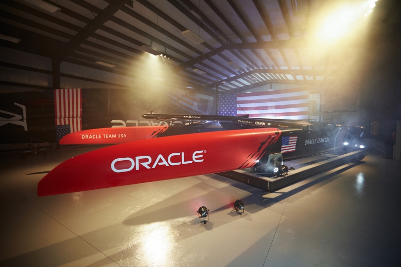 AC50 / ORACLE TEAM USA celebrate completion of new America’s Cup Class ...