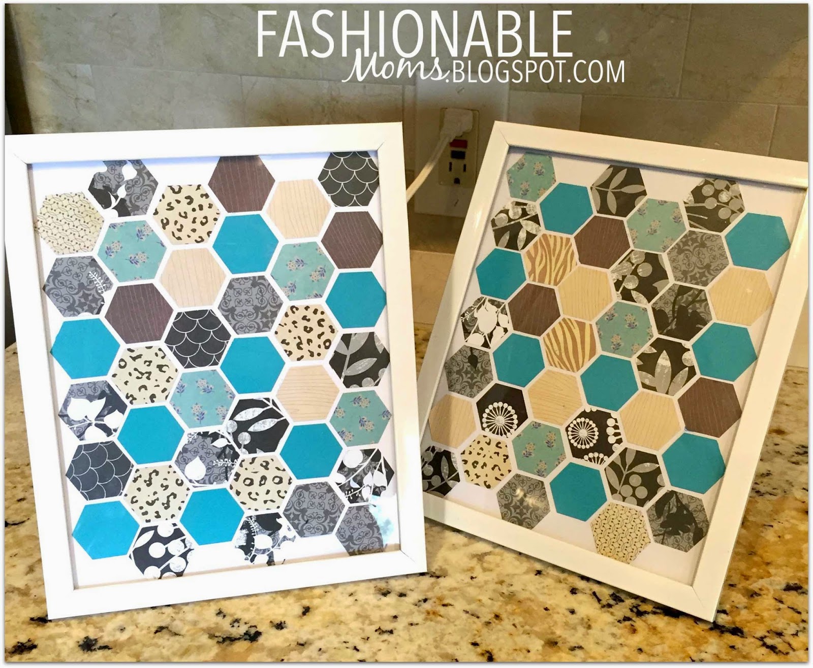 My Fashionable Designs: Mother/Daughter Craft: Hexagon Punch Artwork