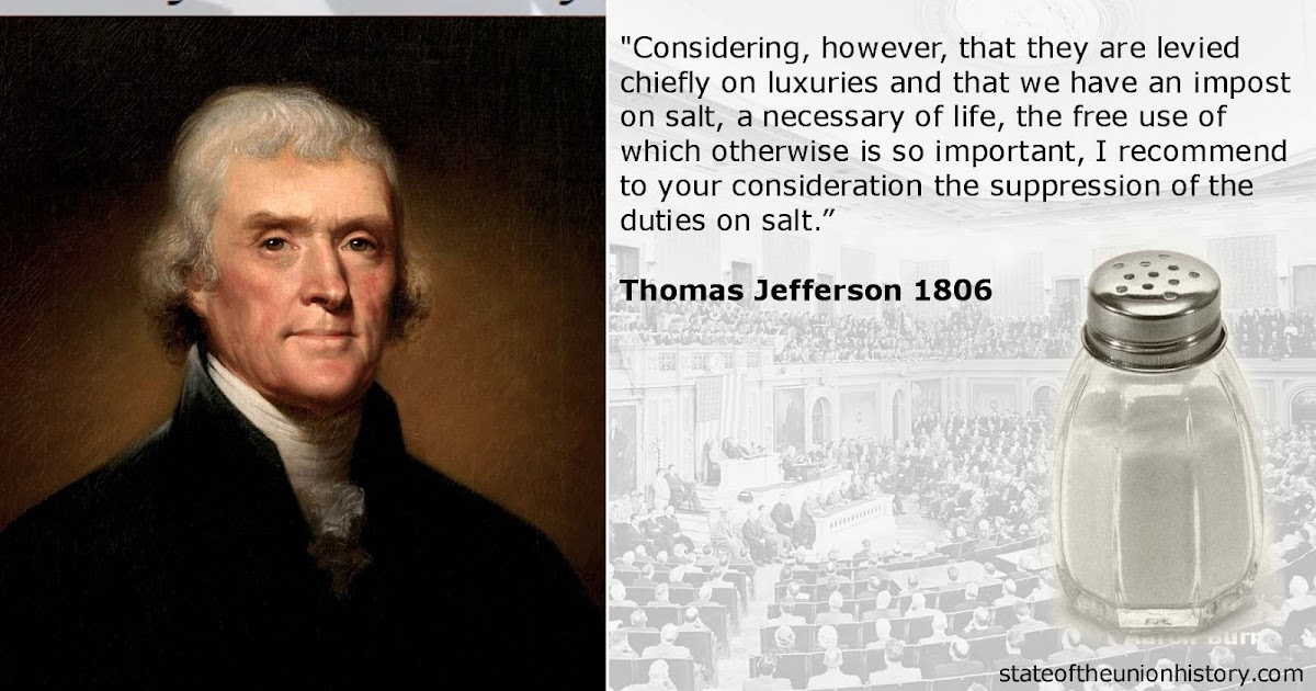 State of the Union History: 1806 Thomas Jefferson - Abolishing the ...