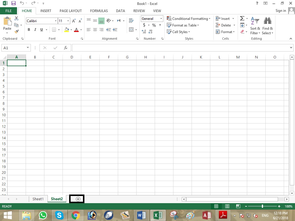Inserting Worksheets in MS Excel - computer free courses