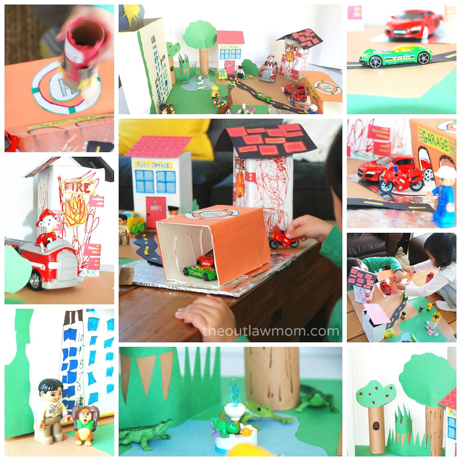 diy home: Easy Homemade Play Town
