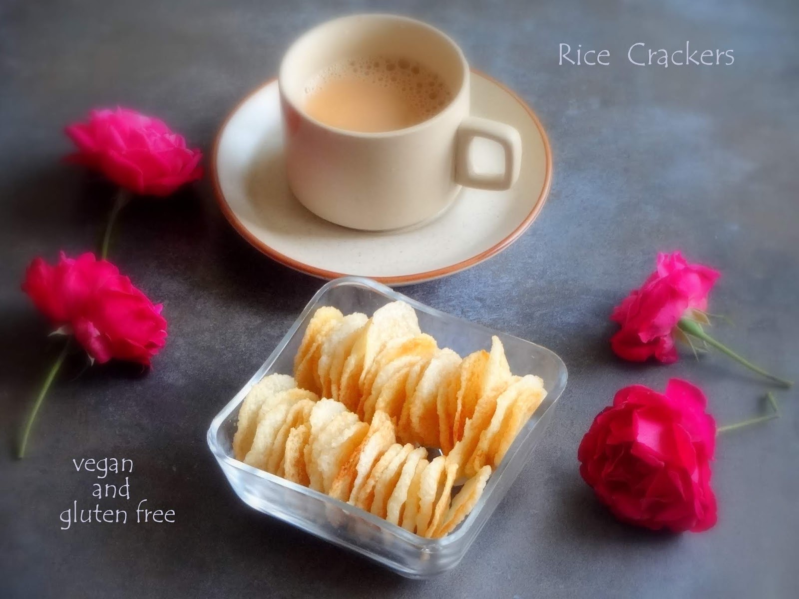Ambrosia: Rice Crackers (Vegan and Gluten free)