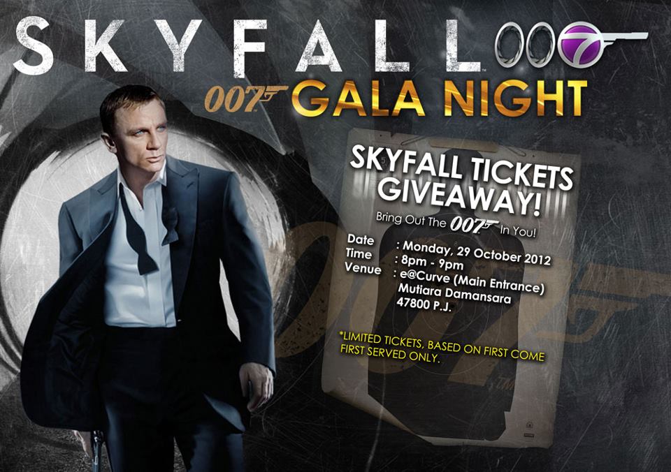 BestLah: ntv7 Skyfall 007 Gala Night - Skyfall Tickets Giveaway (29 Oct)