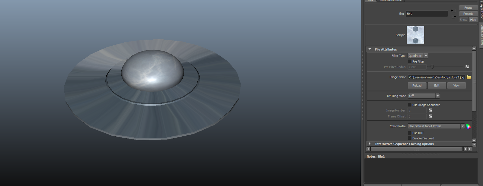 Sahir Rahman: Maya 3D - UFO