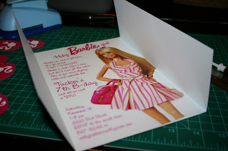 Style on the Fly: Barbie Party: Invitations