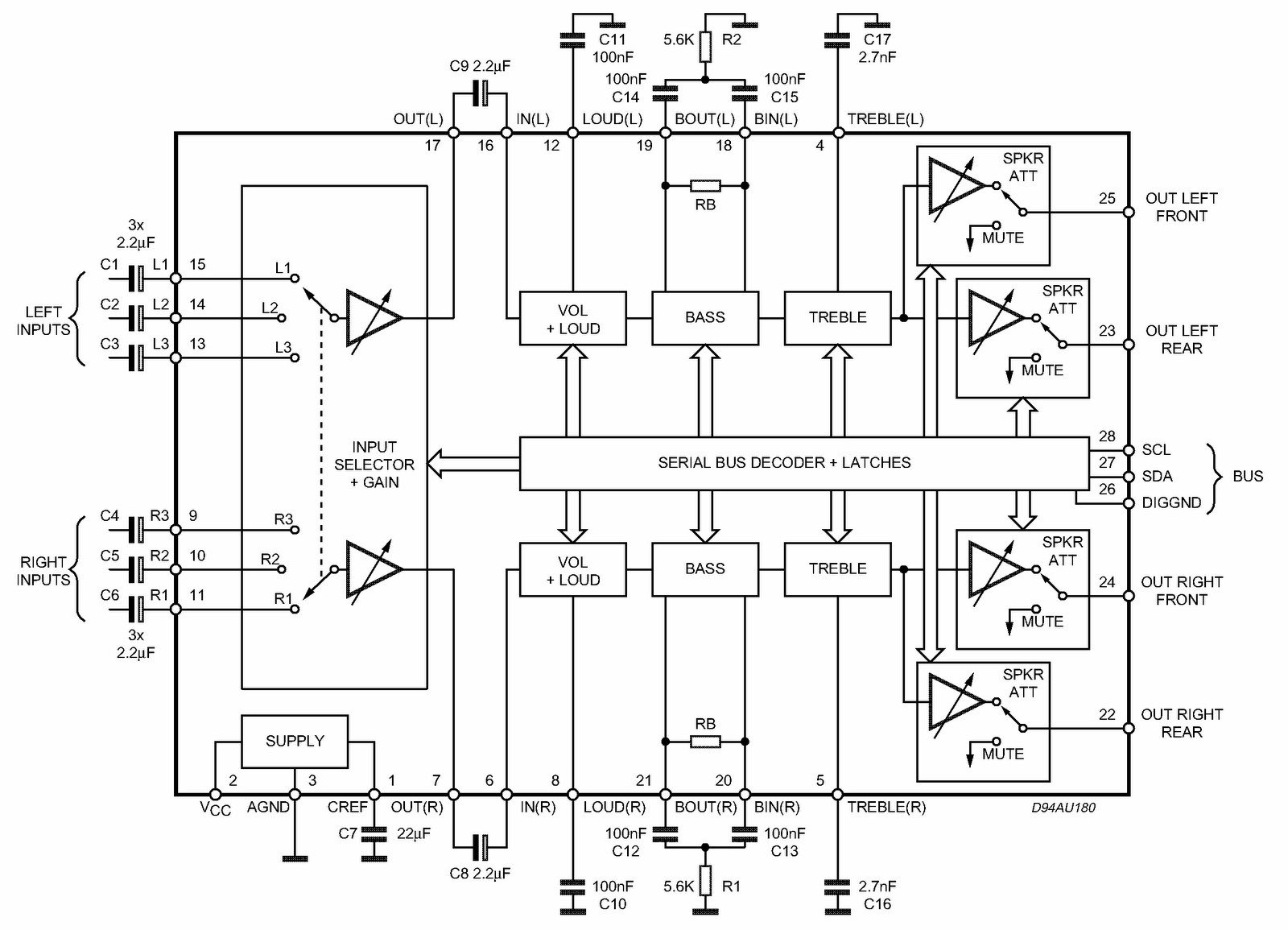 Electronics Life: Аудиопроцессор TDA7313