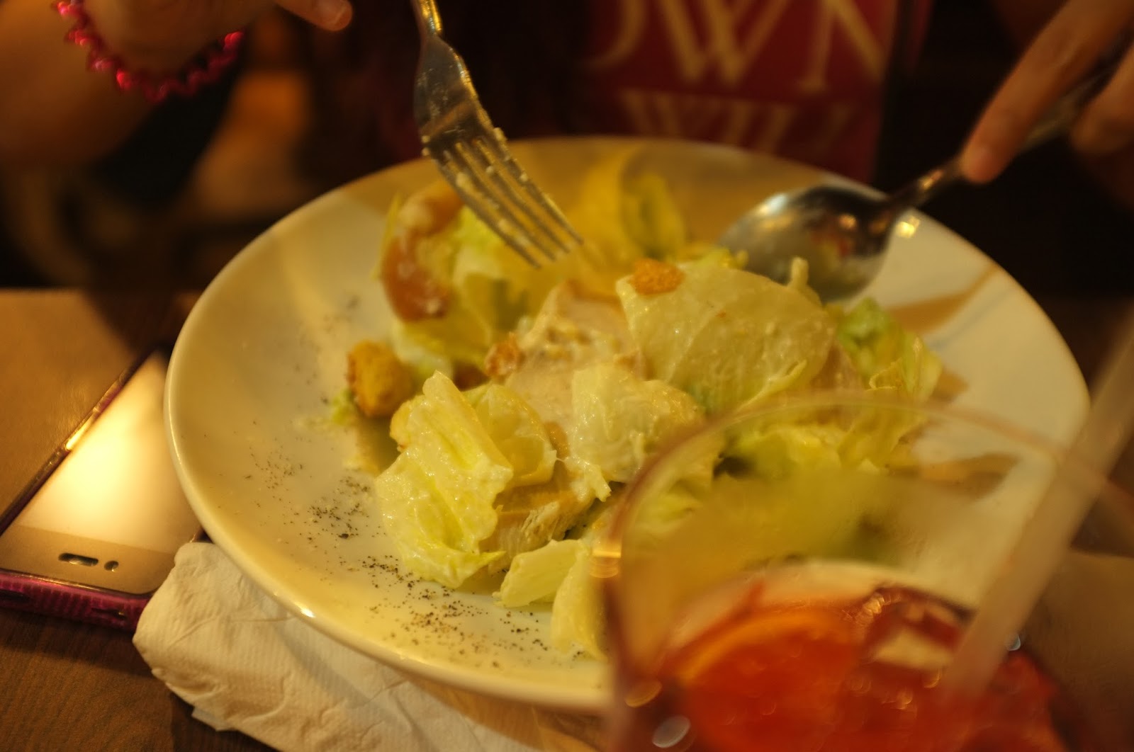 Food being eaten with a spoon and fork free picture for commercial use