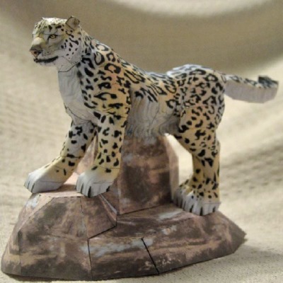 Papercraft Snow Leopard | Tektonten Papercraft