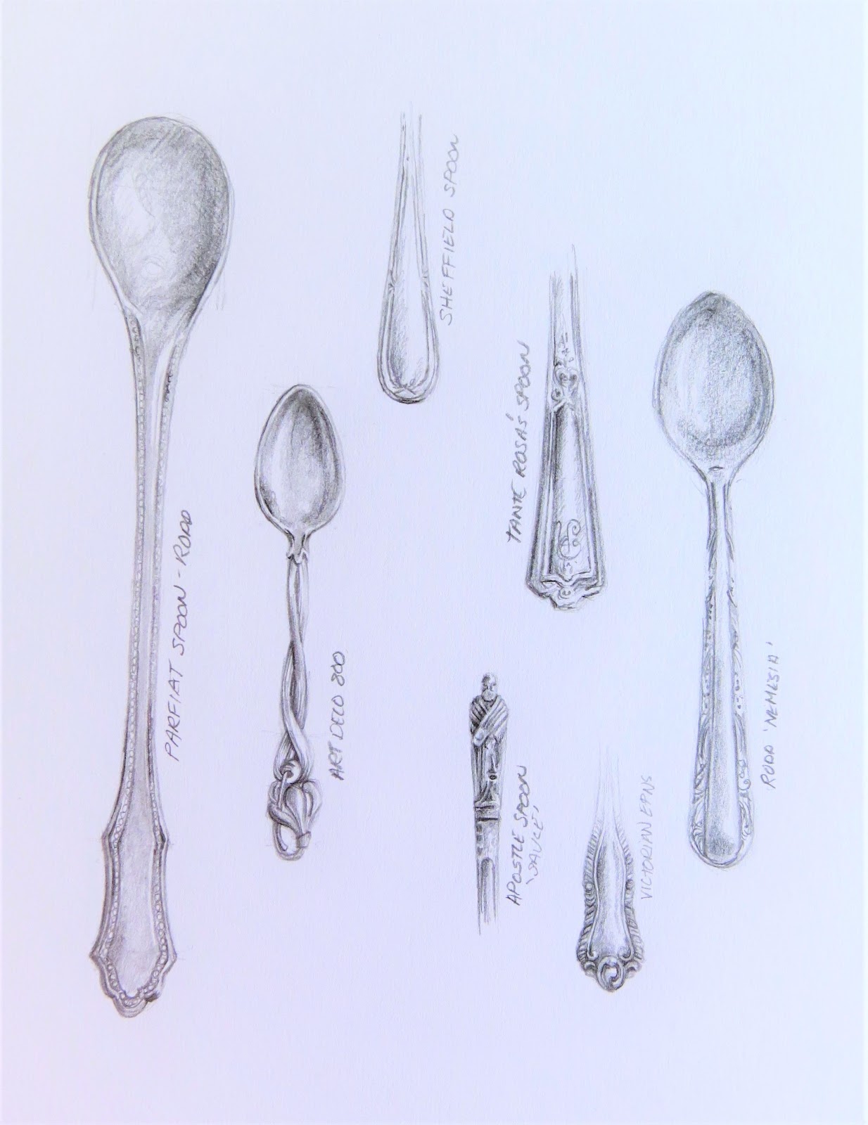 Linda Weil Fine Art: Silver Spoons - Reflections