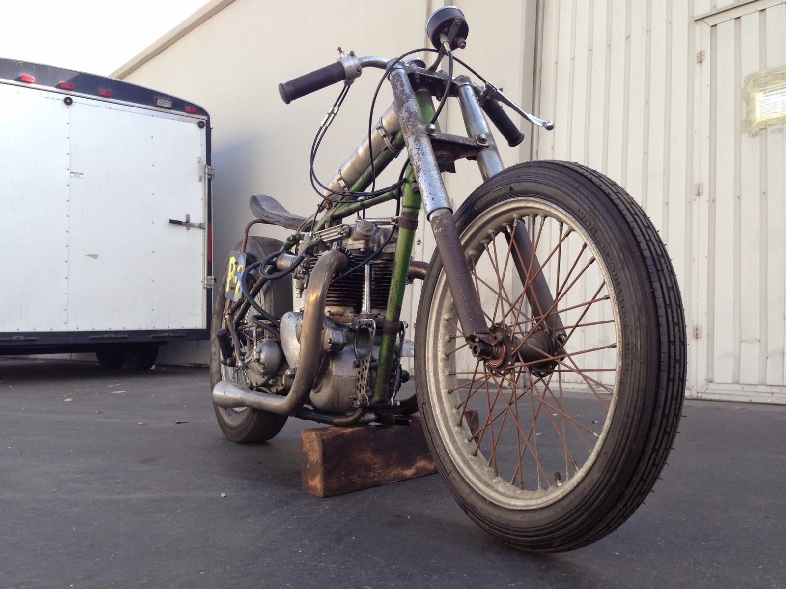 Born Loser: 1952 Triumph Pre Unit Drag Bike For Sale