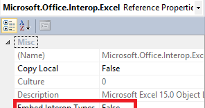 Programming Discussions: Interop type 'Microsoft.Office.Interop.Excel.ApplicationClass' cannot ...