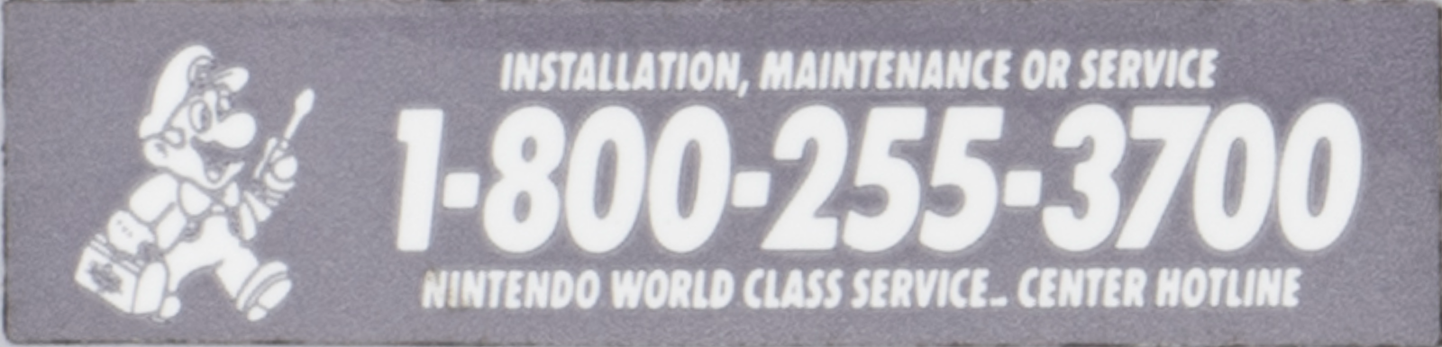 Super Nintendo Labels: Adesivo traseiro console (Back Sticker)