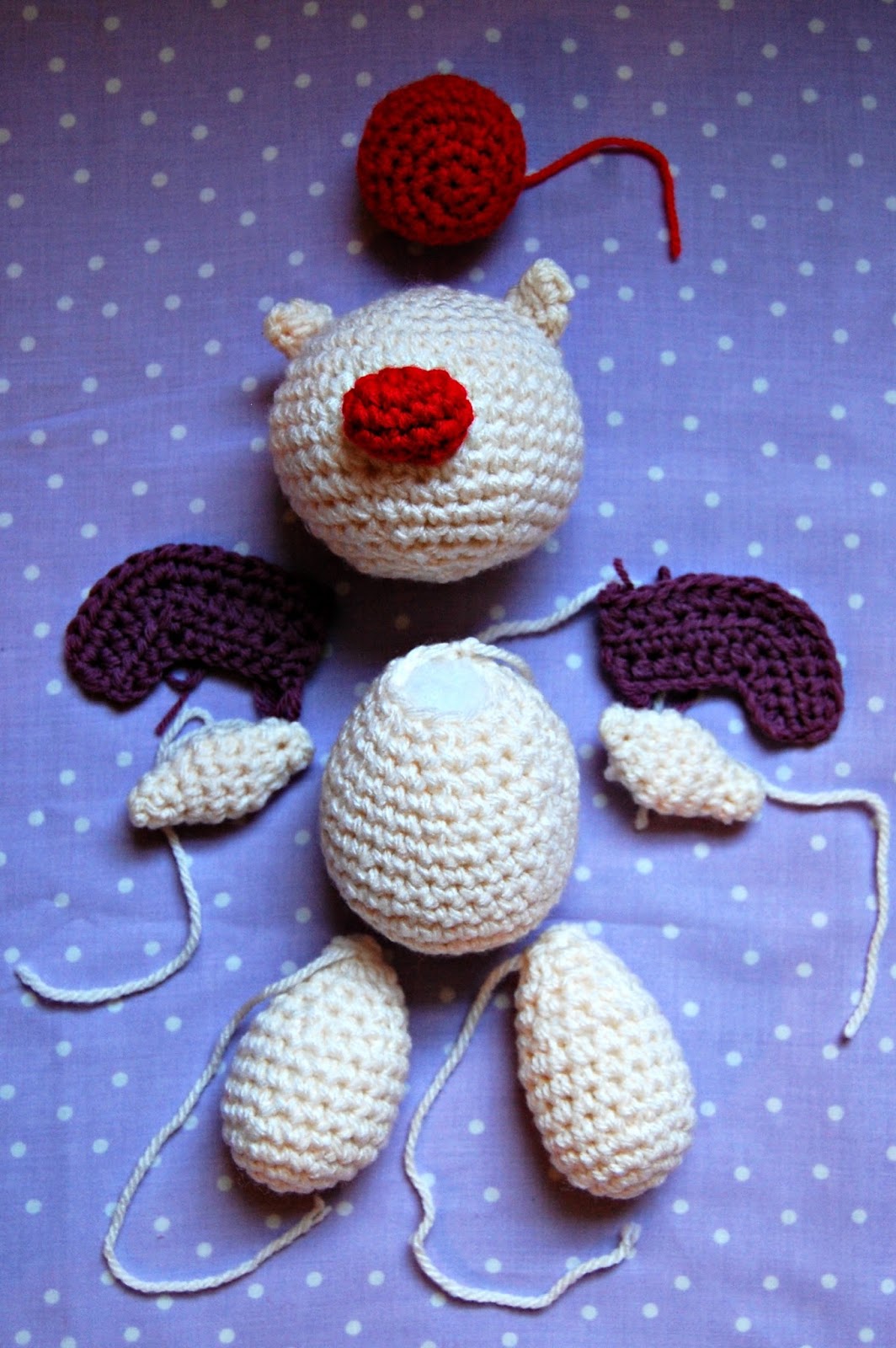 the geeky knitter: amigurumi moogle - free crochet pattern