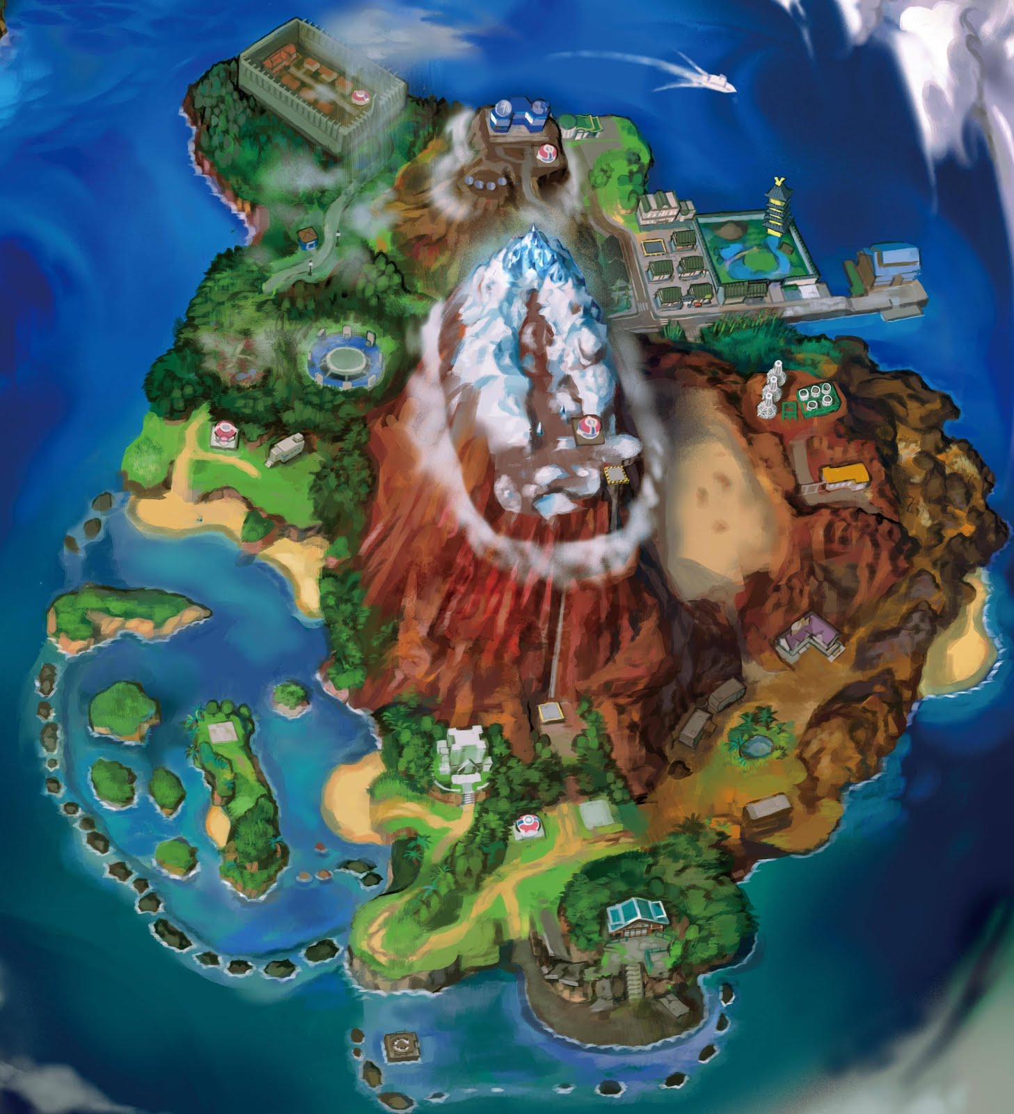 Mapa de Alola em Alta Qualidade ~ PMD || Acervo de Imagens de Digimon e ...