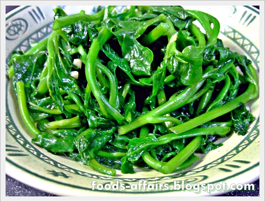 Foods Affairs: Stir Fried Wang Di Miao