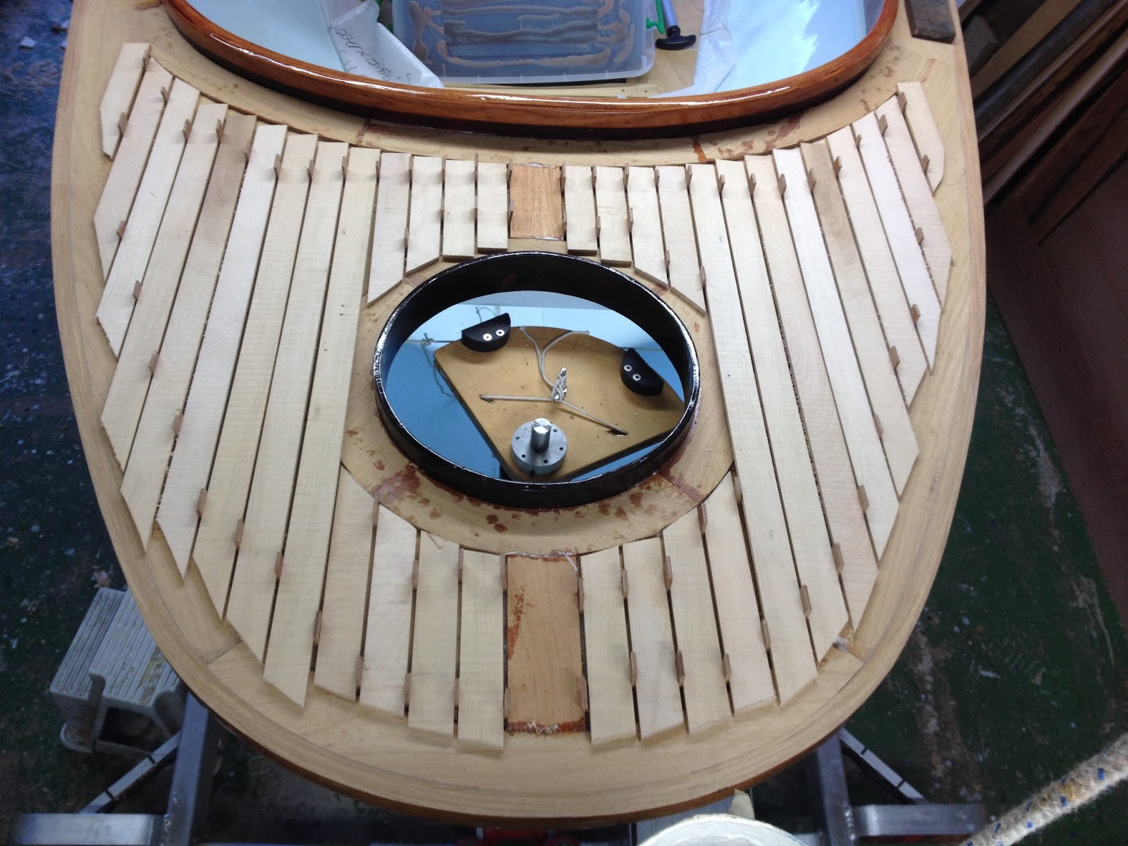 Dave's Fantail Launch Build: Propeller and Deck Planking
