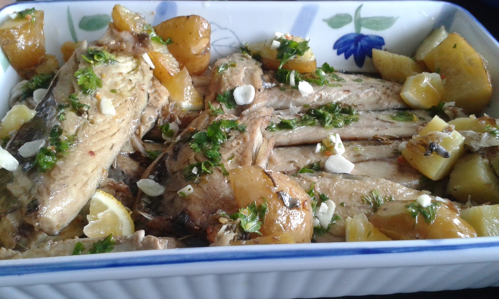 Ringlica recepti: Skuša iz rerne