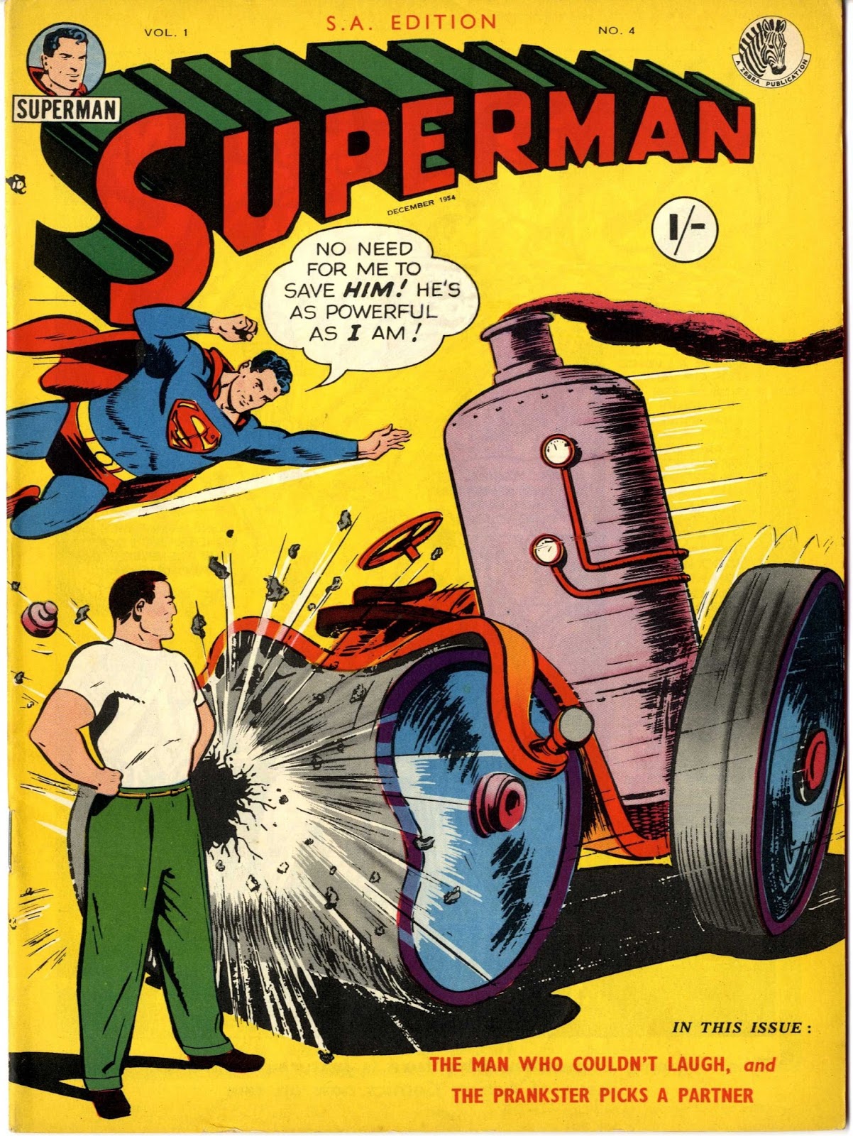 South African Comic Books: Zebra Publications Superman 4