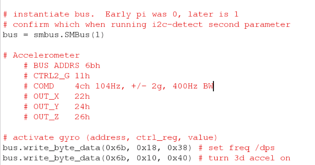 Raspberry Pi Data Capture: Programming the i2c Bus in Python