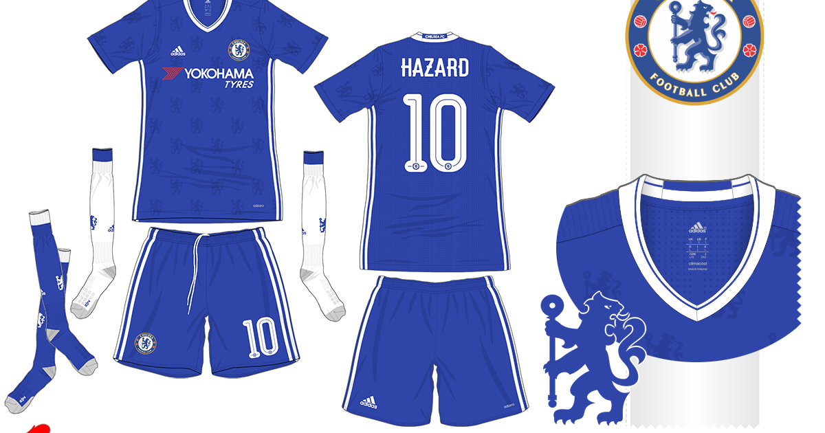 Kit Design, by eroj: 2016-17 Chelsea (Home, Away e Third)