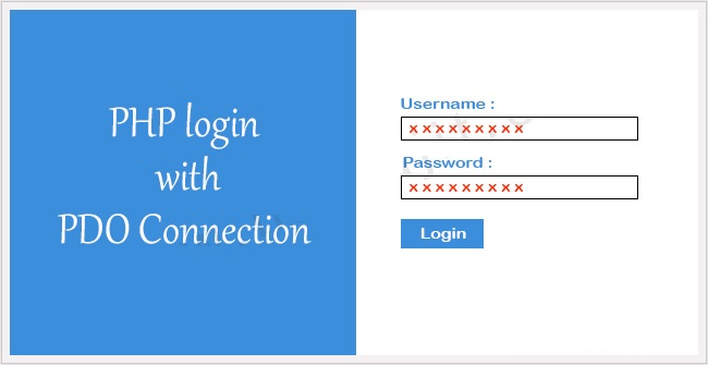 PHP login with PDO connection ~ Tech Blog
