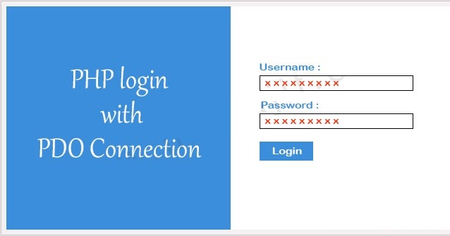 PHP login with PDO connection ~ Tech Blog