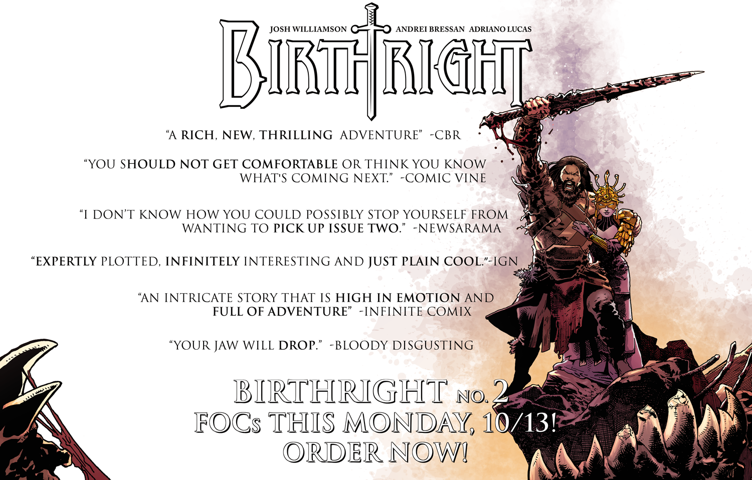 WWW.THE JOSHUA WILLIAMSON.COM: Birthright #1 from Image Comics / Skybound.