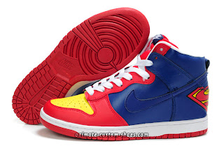 Animate Custom Shoes: Superman Nike Shoes Custom High Tops Blue